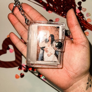 Tiny Mini Small Photo Album Keychain (includes Personalized Photos ...