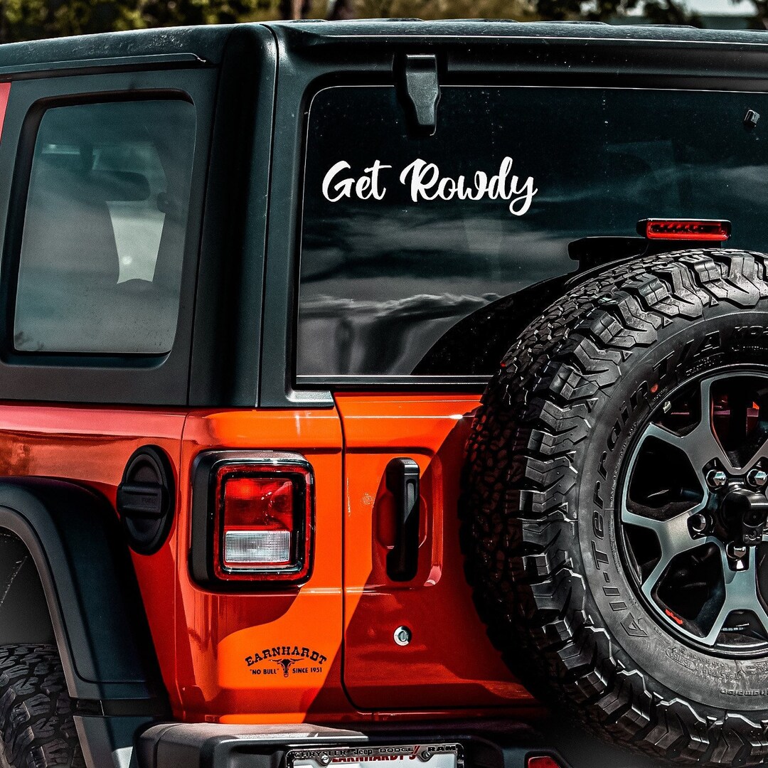 Get Rowdy Vinyl Decal: Custom Car, Laptop, Phone Sticker - Etsy