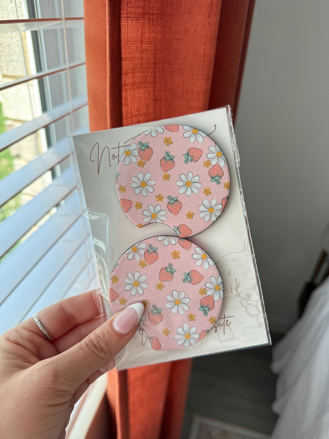 Strawberry Shortcake Car Coaster Set {cute Car Accessories Car Decor ...