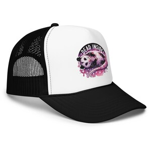 Dead Inside Raccoon Opossum Trash Panda Foam Trucker Hat {cute Trucker ...