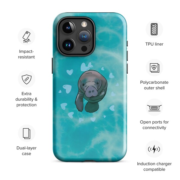 Manatee Phone Case - Etsy