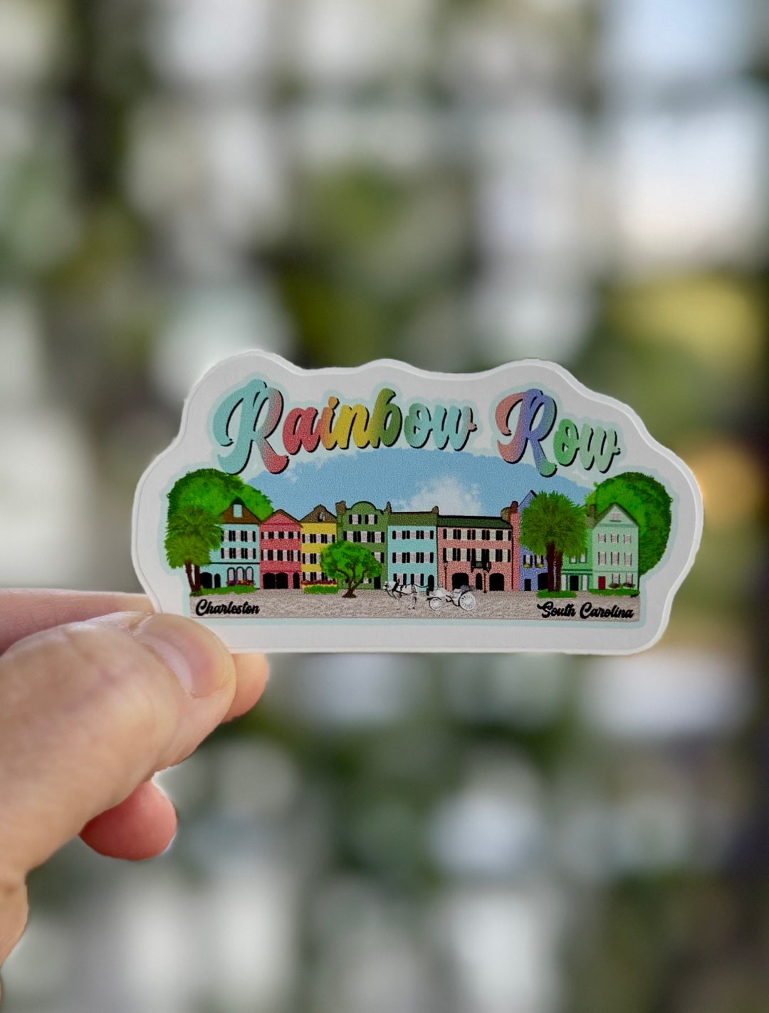 Charleston Rainbow Row Decal for Souvenir for Laptop Stickers - Etsy