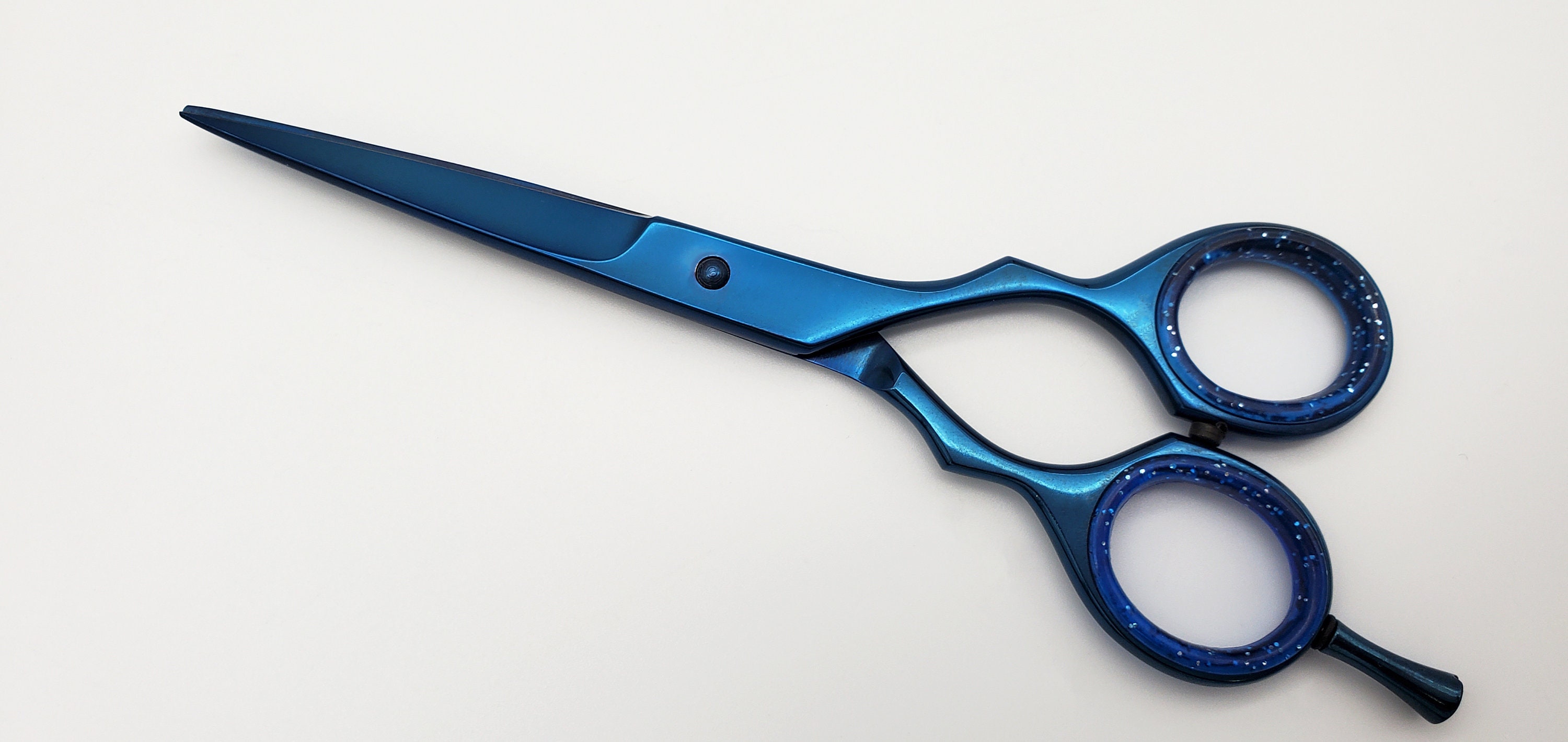 Professional Barber Haircut Scissors, Hairdressing Scissors, Blue ...