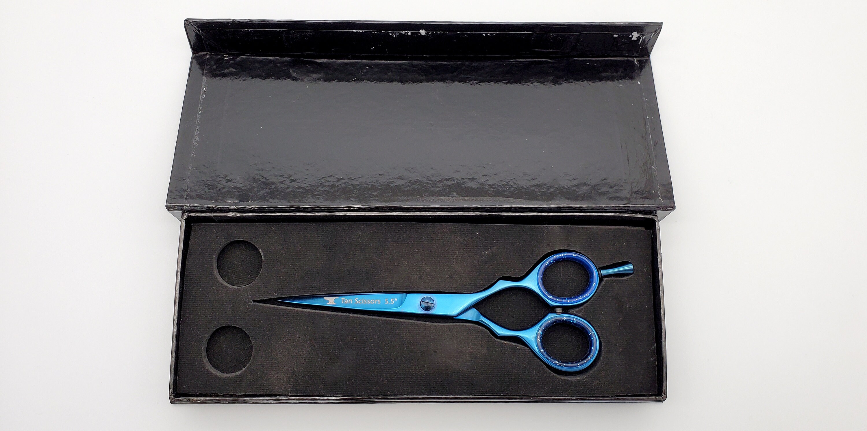 Professional Barber Haircut Scissors, Hairdressing Scissors, Blue ...