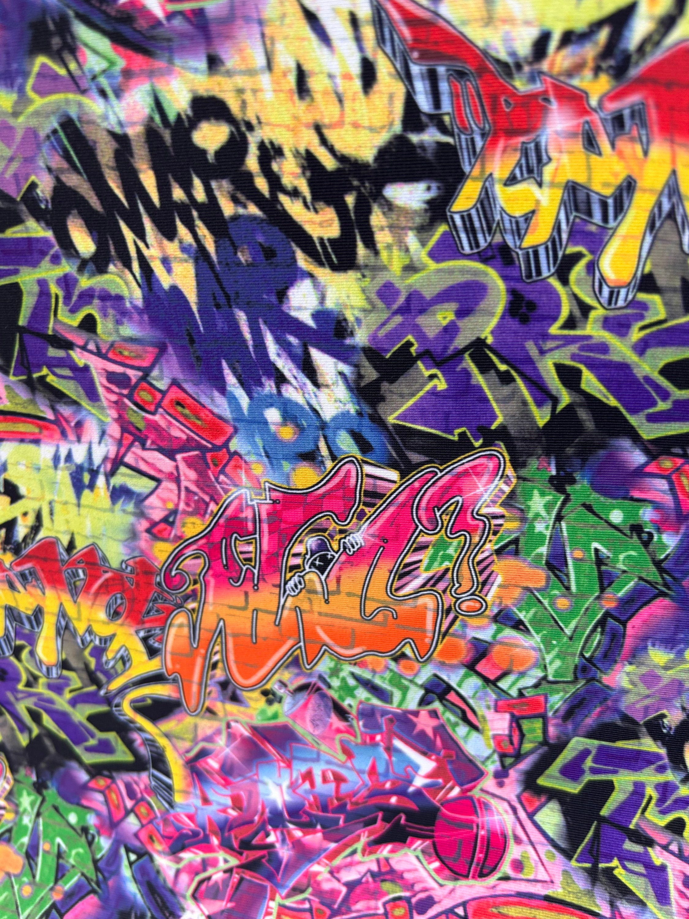 Graffiti Print on Great Quality Nylon Spandex Four Way Stretch - Etsy