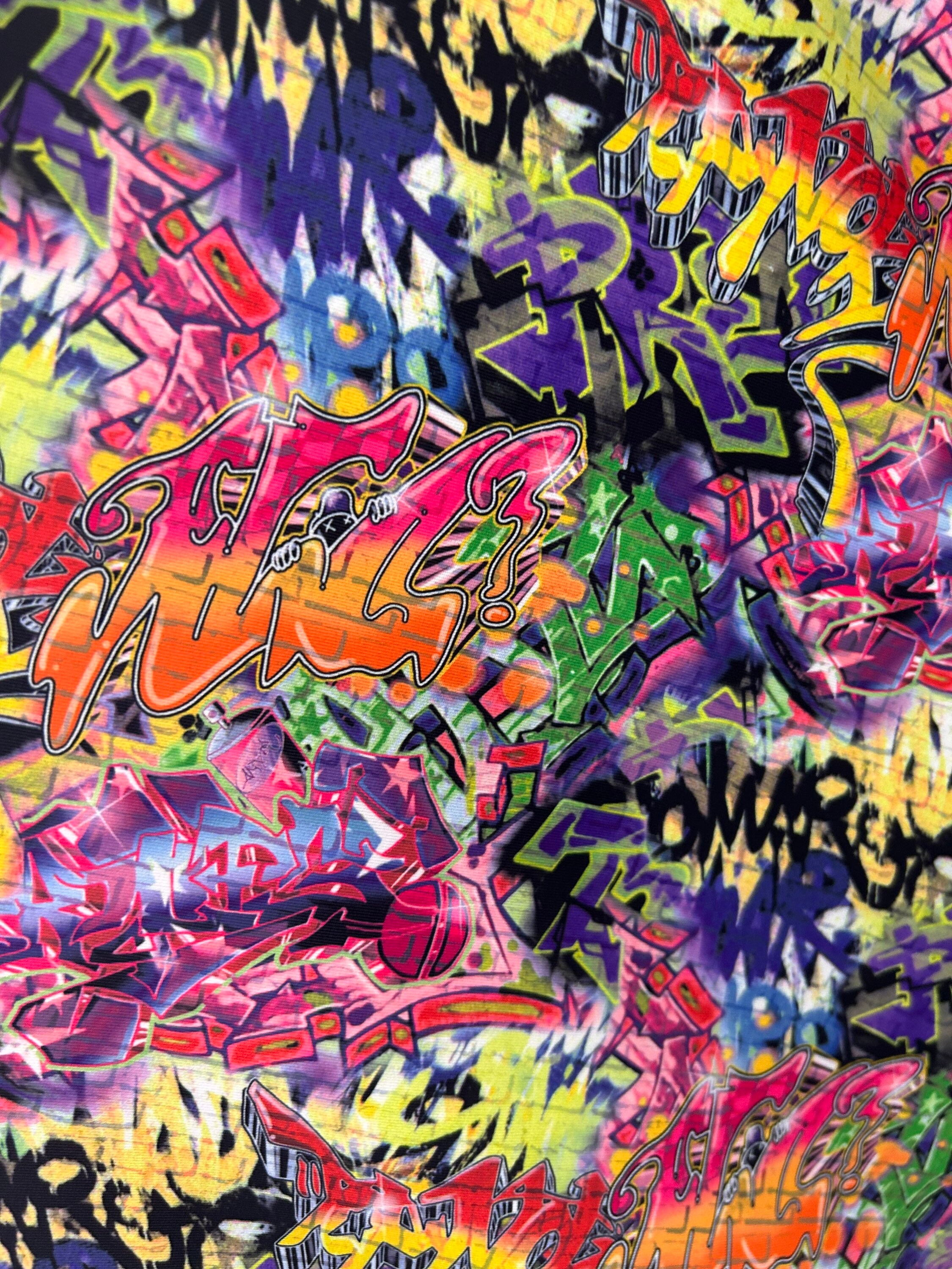 Graffiti Print on Great Quality Nylon Spandex Four Way Stretch - Etsy