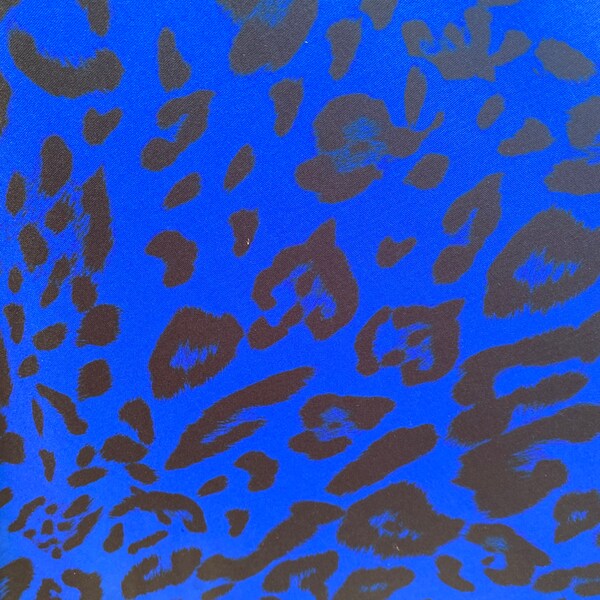 Satin Leopard Print Fabric - Etsy