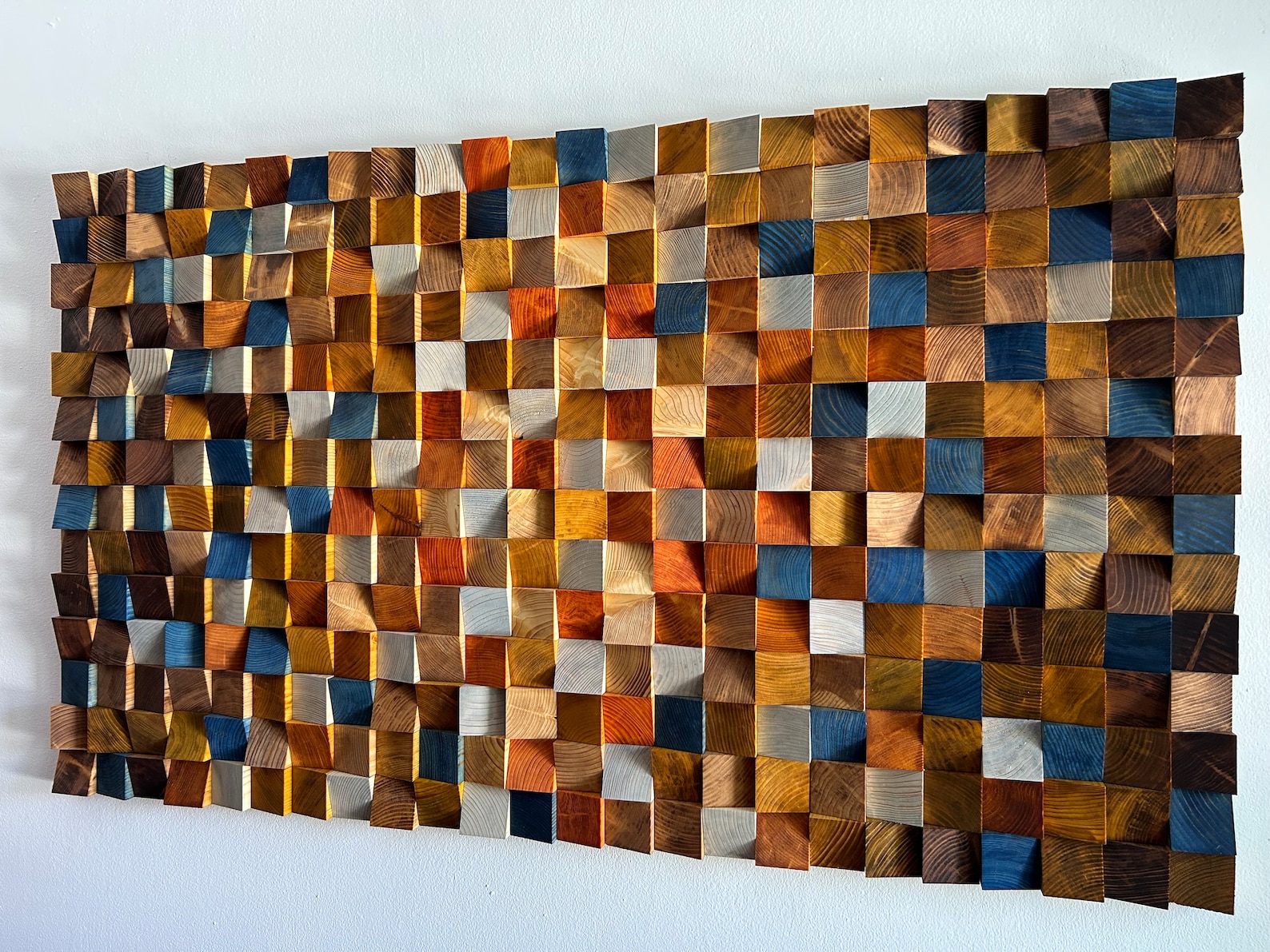 Wood Wall Art - Wooden Sound Diffuser - Living Room Decor - Wood ...