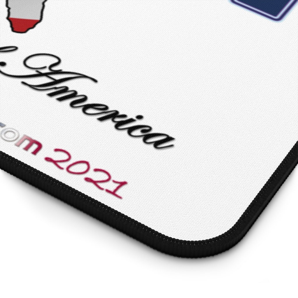 Devolution USA Map USA Flag white Desk Mat - Etsy