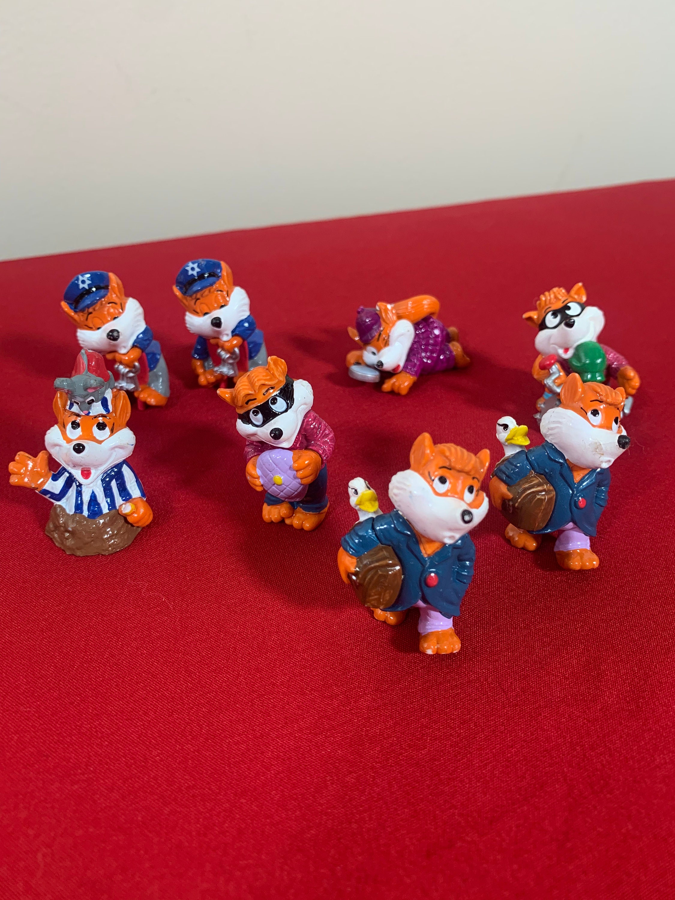 FOXES Vintage Retro Kinder Fox Figurines From Germany: - Etsy