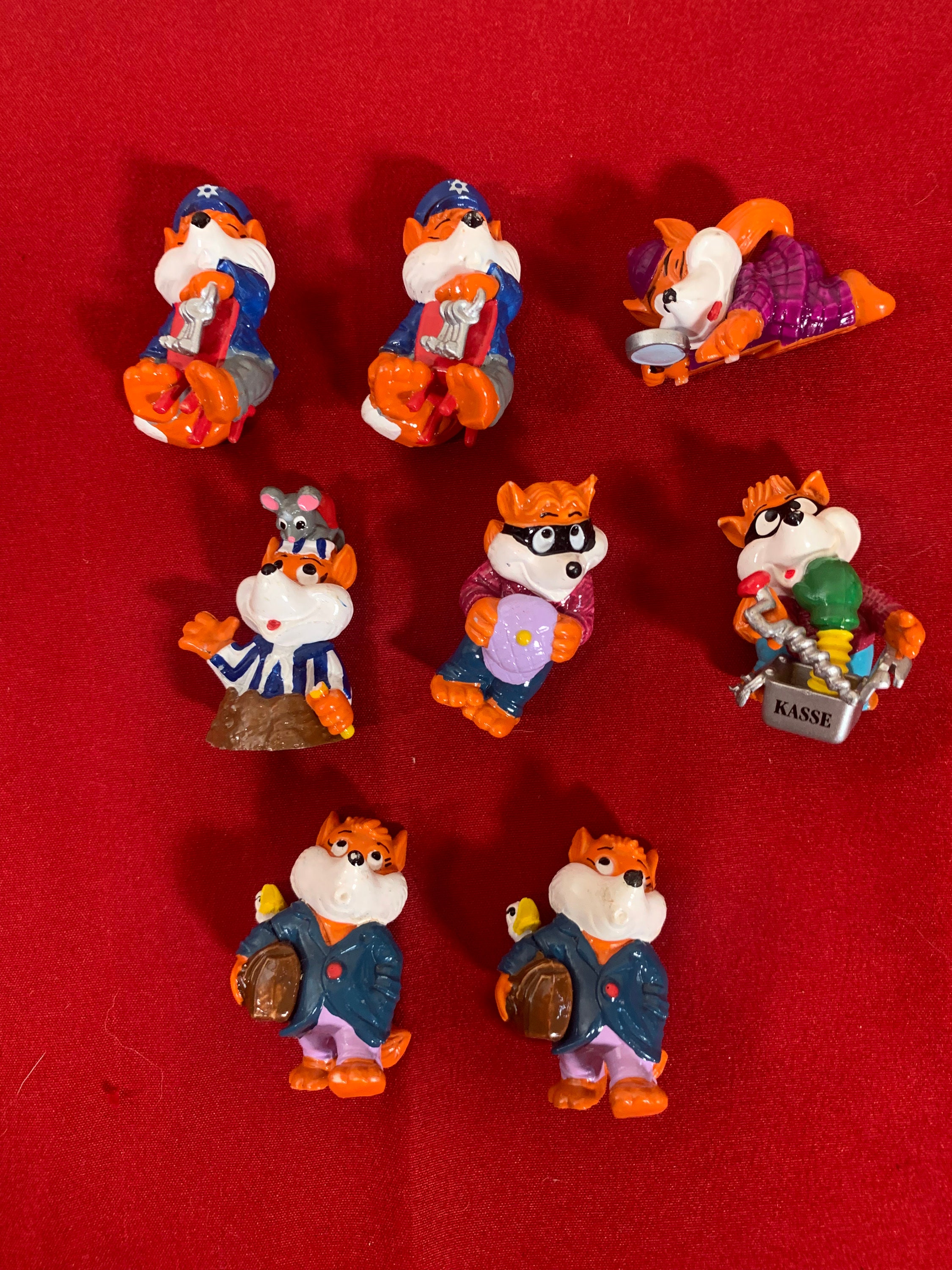 FOXES Vintage Retro Kinder Fox Figurines From Germany: - Etsy