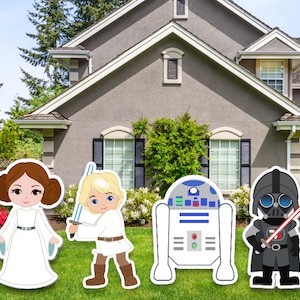 Star Wars Inspired Yard Signs, Star Wars Inspired Party Props, Star ...