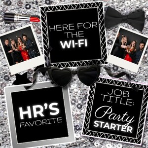 Corporate Glam Photo Booth Props, Corporate Props, Custom Photo Signs ...