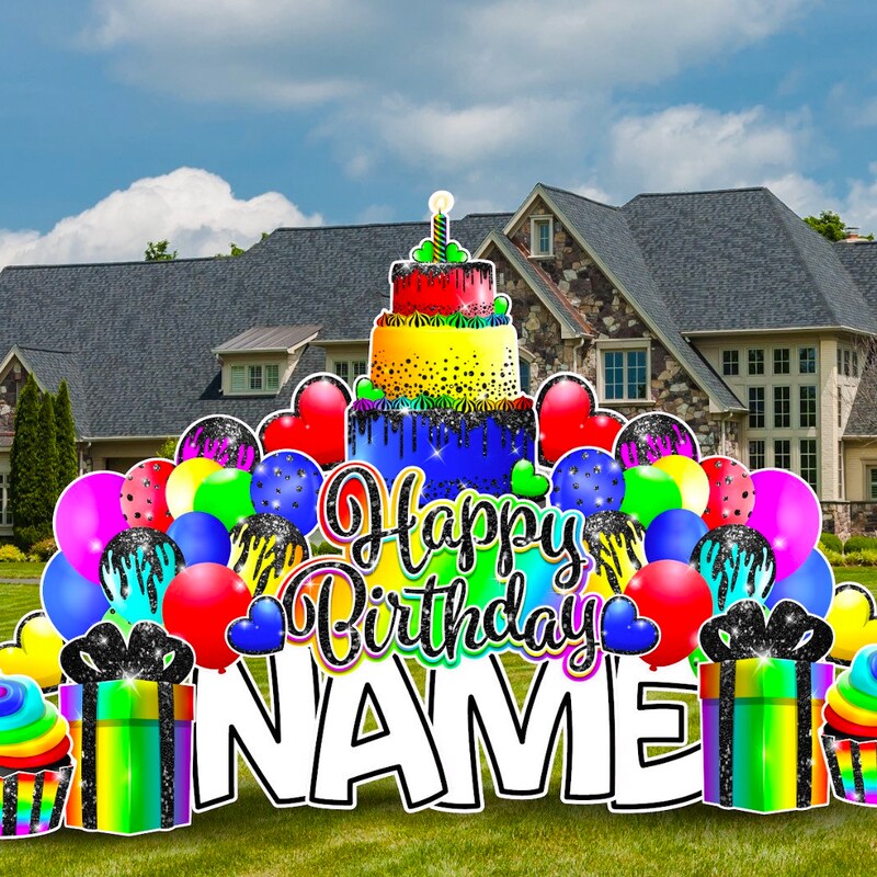 Happy Birthday Sign - Etsy