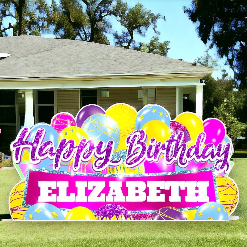 Birthday Yard Signs - Etsy Canada