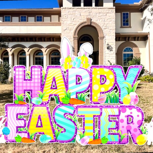 Easter Yard Signs - Etsy