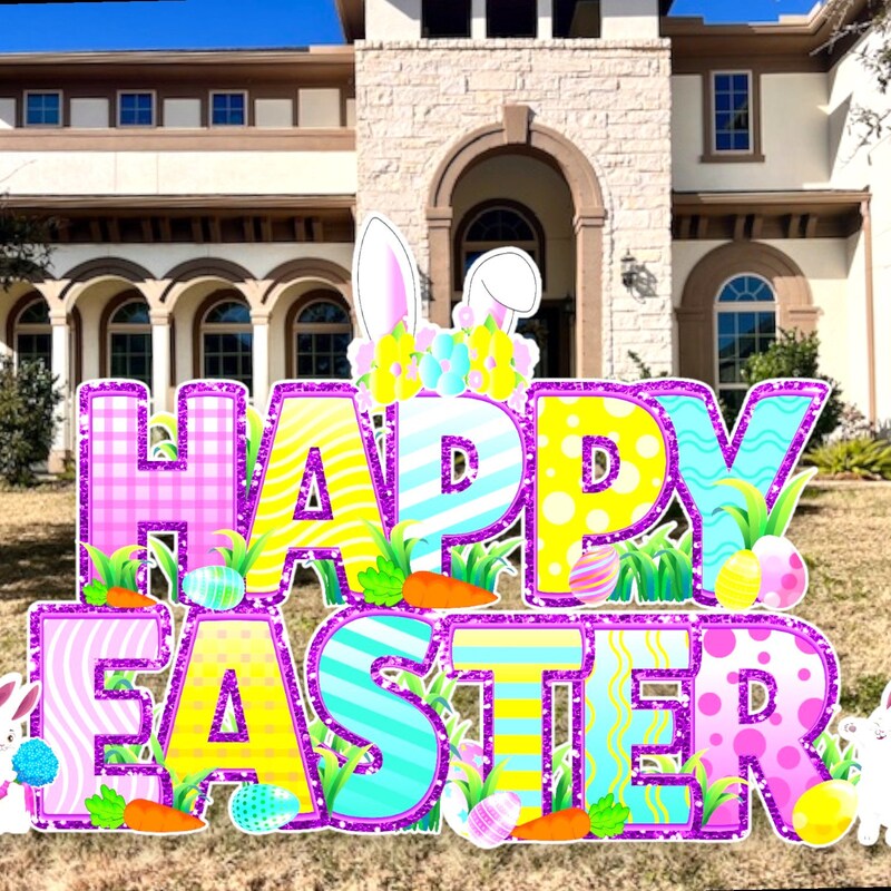 Easter Yard Signs - Etsy