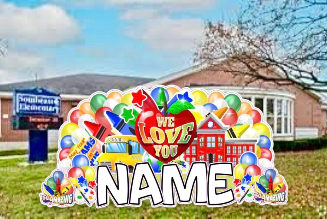 We Love You Yard Signs for School, Teacher Appreciation Signs, Staff ...