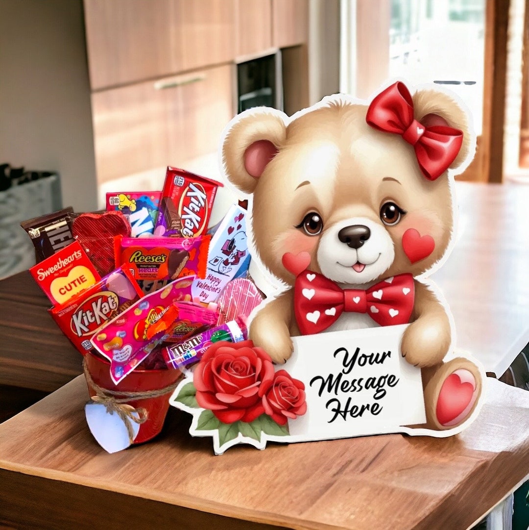 Customizable Valentine Teddy Gram Day, Valentine Gift, Lawn Decorations ...