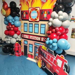 Fire Station Party Props, Firefighter Themed Party Decor, Boys Birthday ...