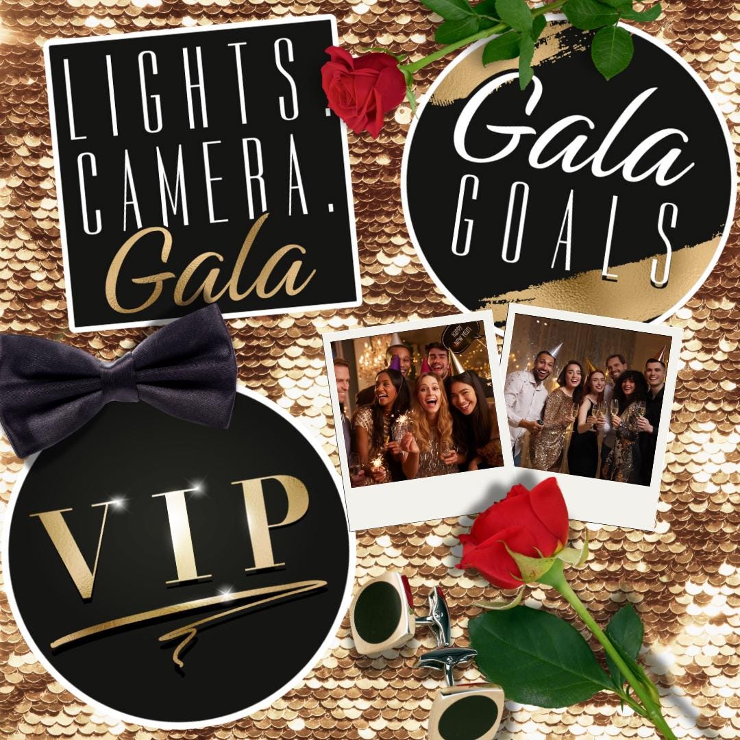 Gala Photo Booth Props, Corporate Props, Custom Photo Signs, Photo ...