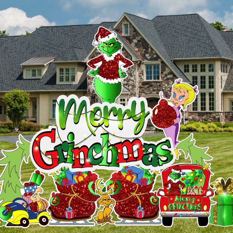 Grinch Yard Art - Etsy