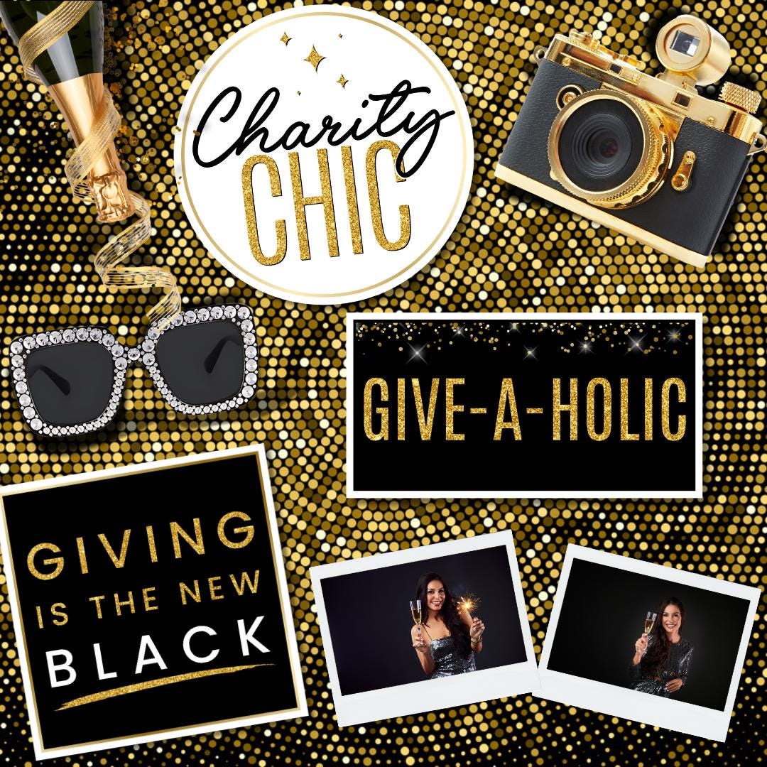 Fundraiser Photo Booth Prop Set, Custom Photo Booth Props, 360 Photo ...