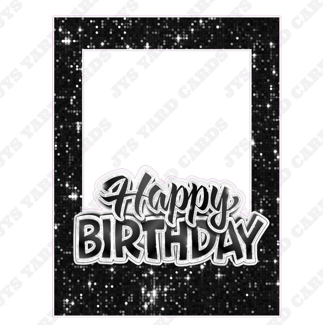 Photo Photo Frame Cut Out, Birthday Party Prop, Kids Party Decorations ...