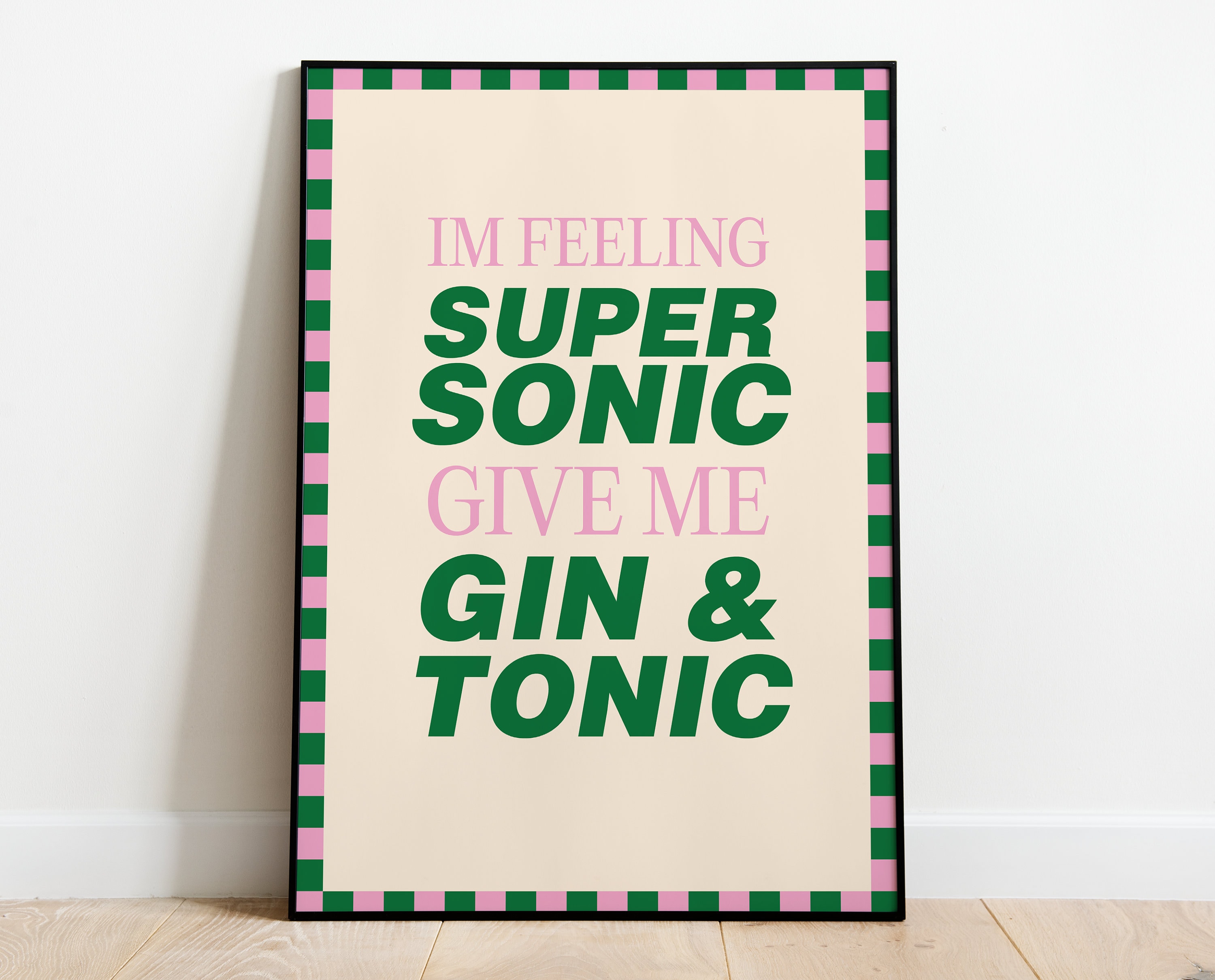 Oasis Supersonic Print / Gin and Tonic / Rock Print / Indie Print ...