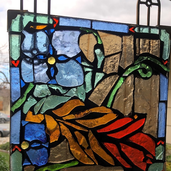 Violet Stained Glass - Etsy