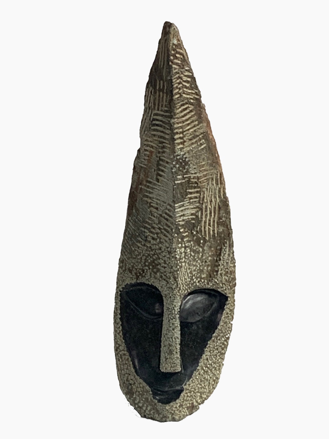 Abstract Face, Shona Stone, Face in a Rock, Hand Crafted, Serpentine ...