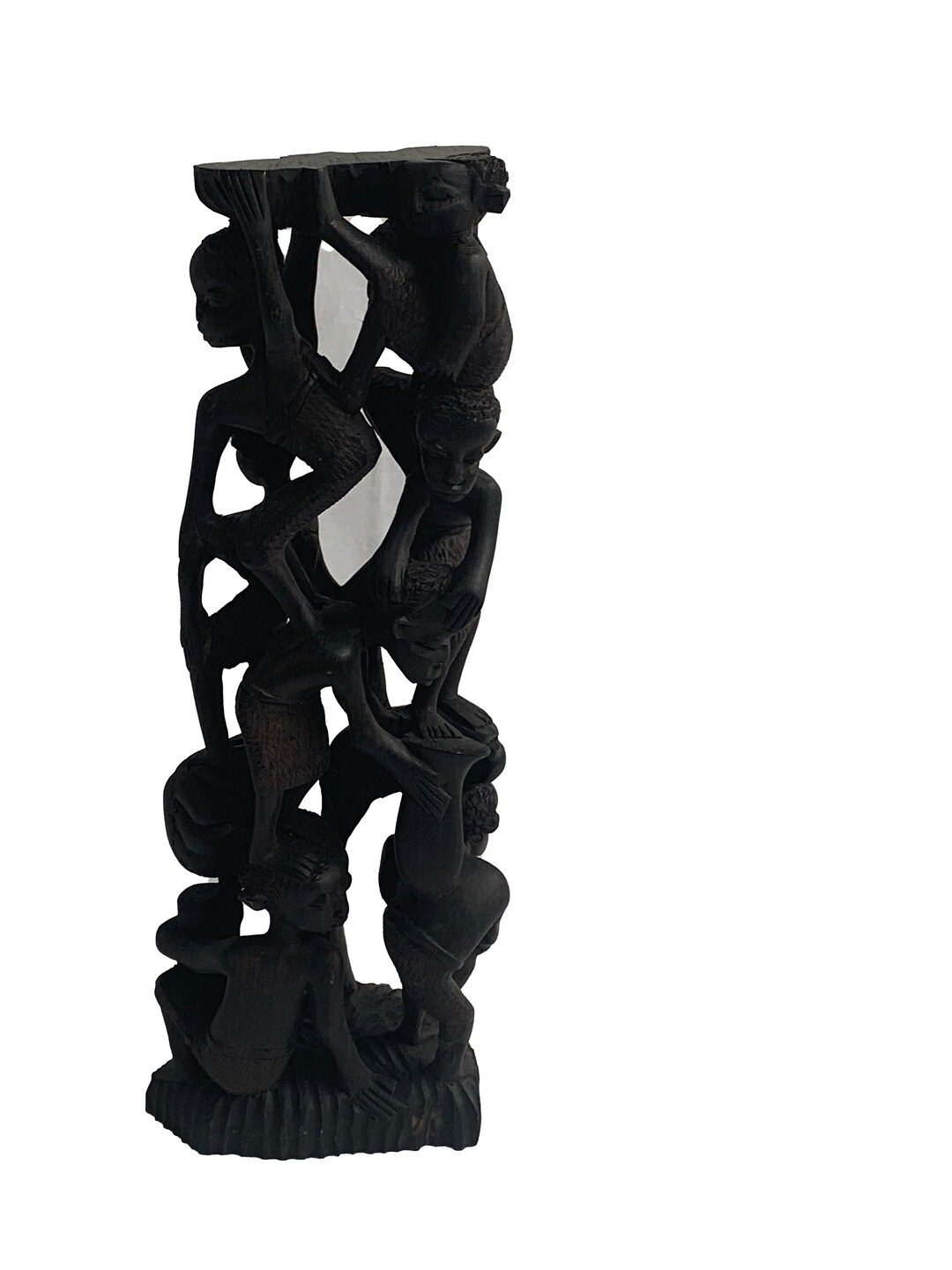 Makonde Family Tree, Vintage Ebony Wood Carving, Hand-made African Art ...