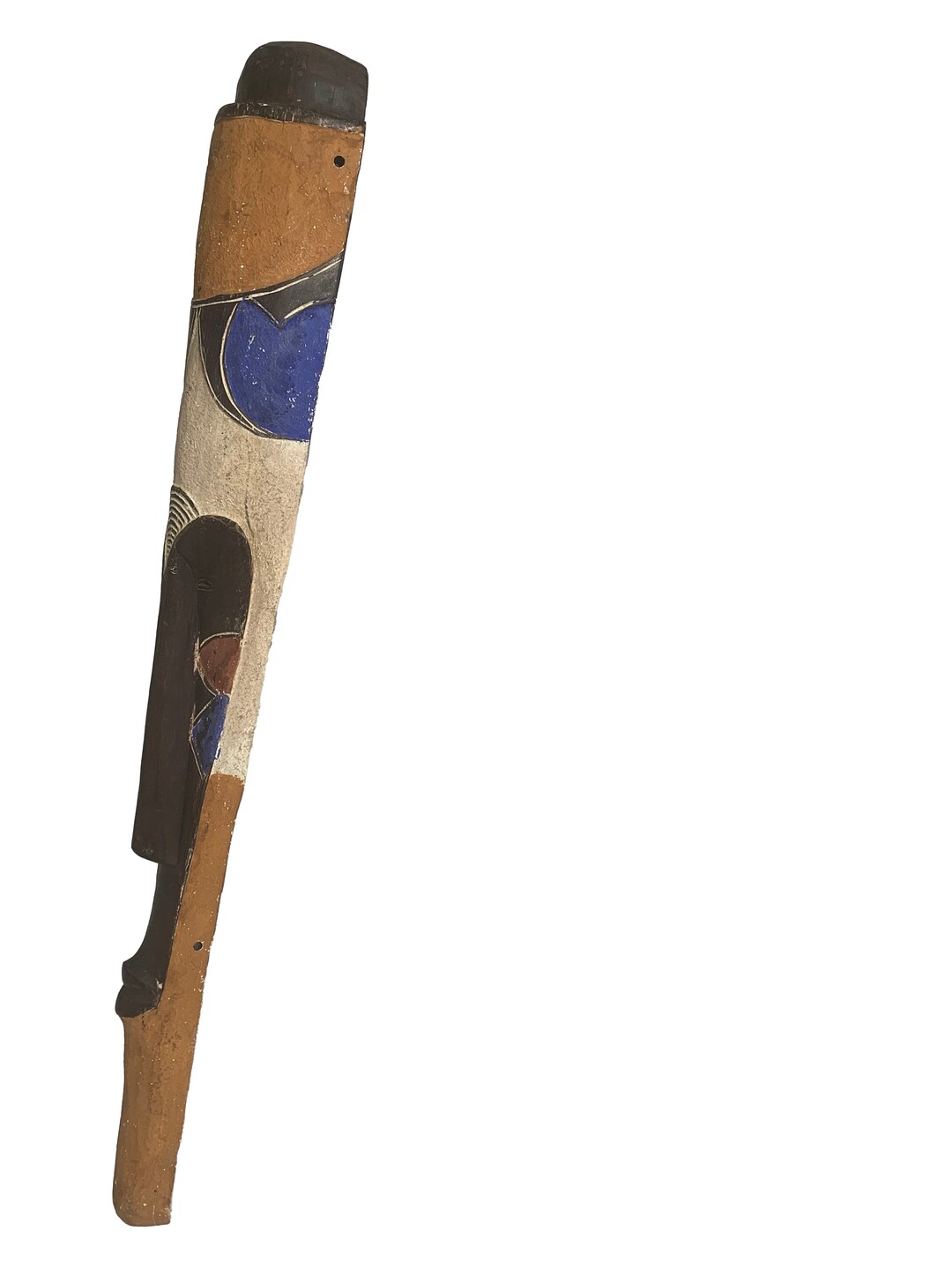 Fang Tribal Mask, Painted Wood, Hand-carved, Gabon, Traditional African ...