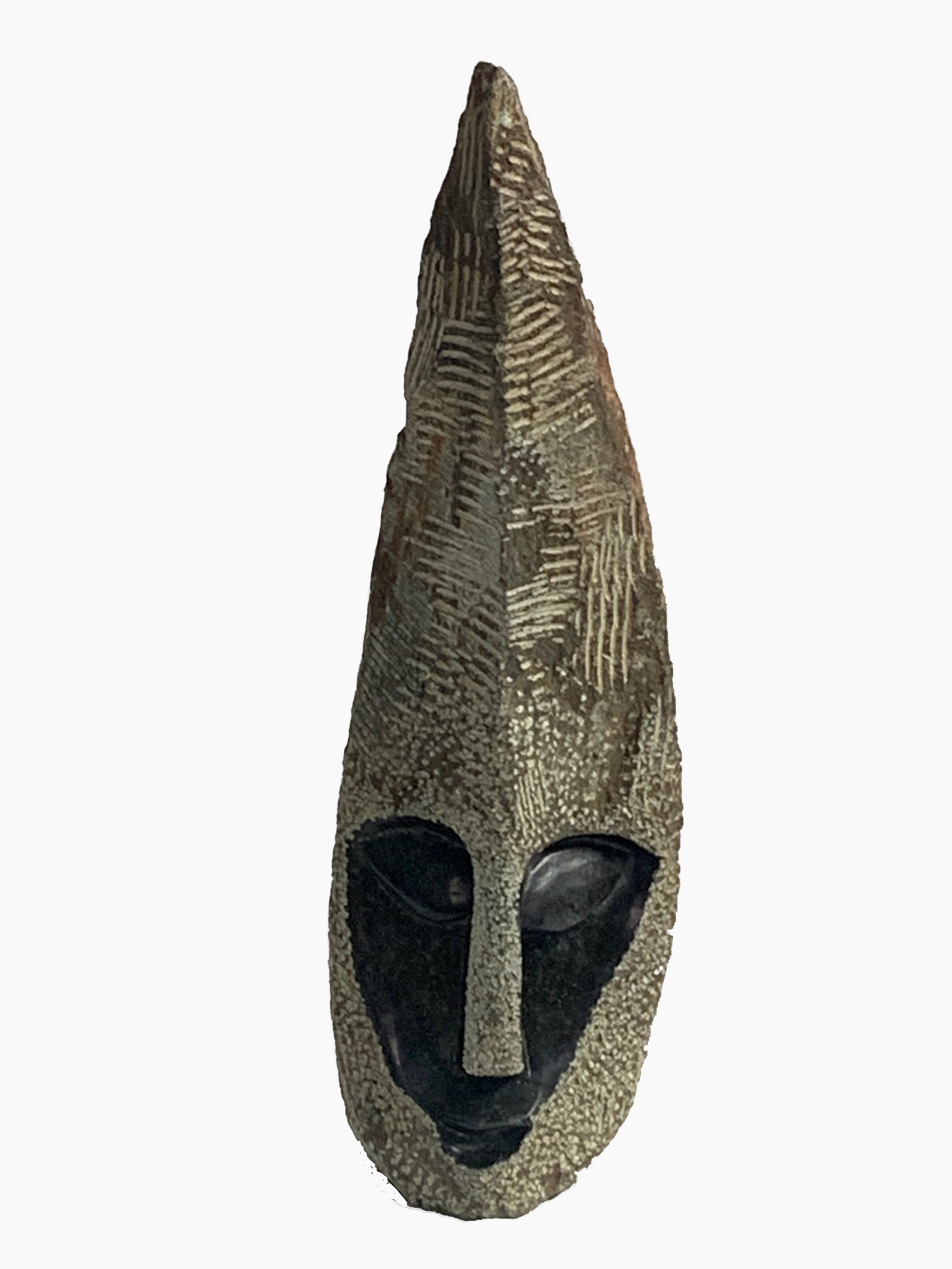Abstract Face, Shona Stone, Face in a Rock, Hand Crafted, Serpentine ...