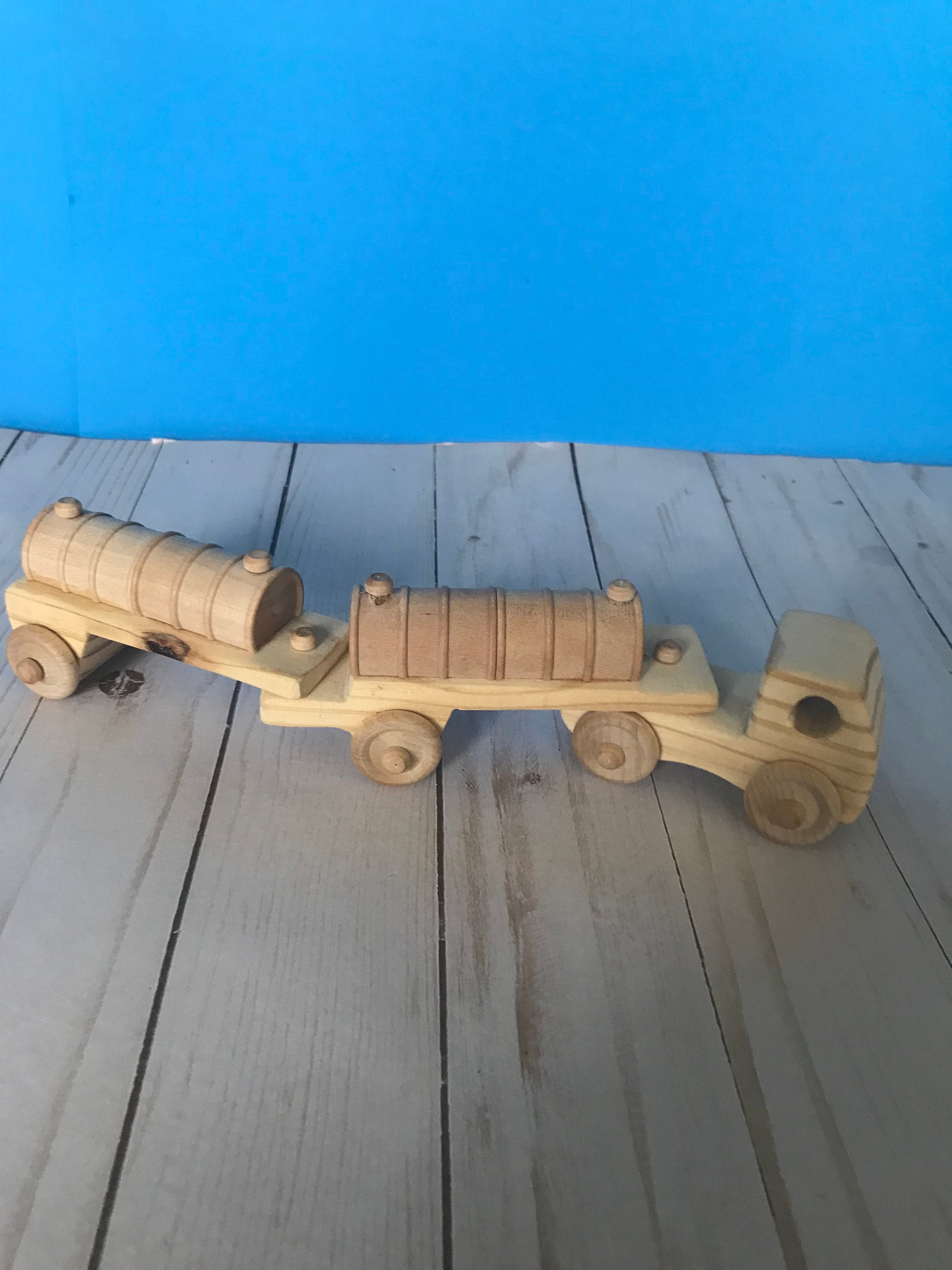 Miniature Toy Double Tank Truck Toy for Boys Wooden Toy - Etsy