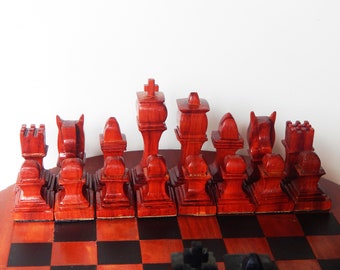 Hand Painted Chess Set - Etsy