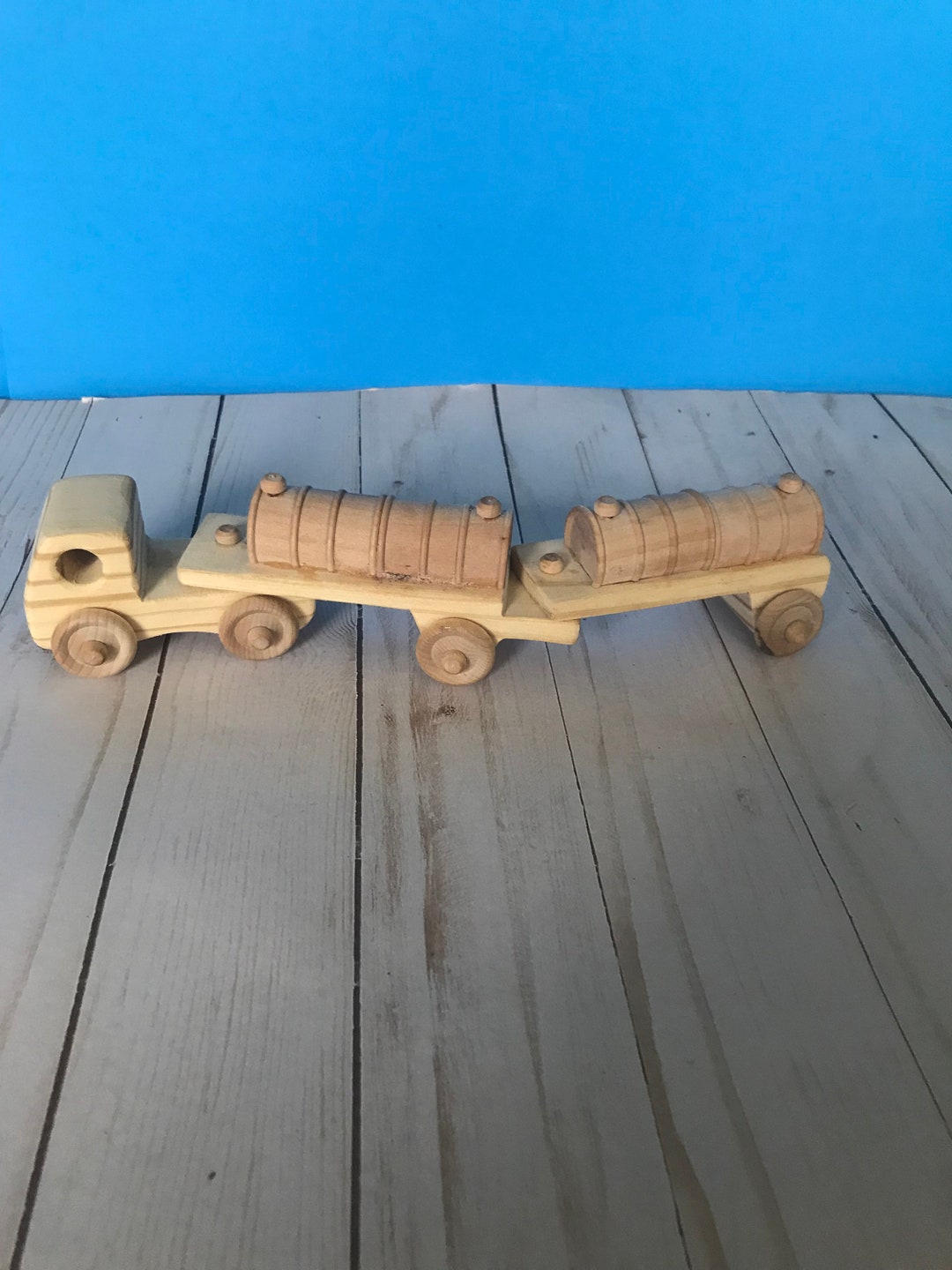 Miniature Toy Double Tank Truck Toy for Boys Wooden Toy - Etsy