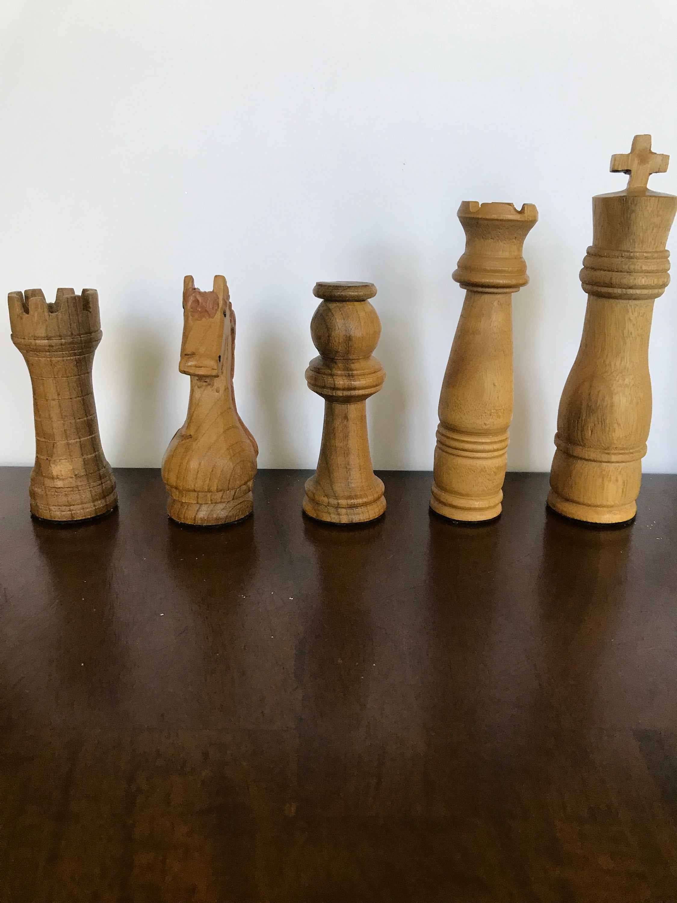 Exotic Wood Chess Set, Hand Turned Chess Pieces, One of a Kind Chess ...