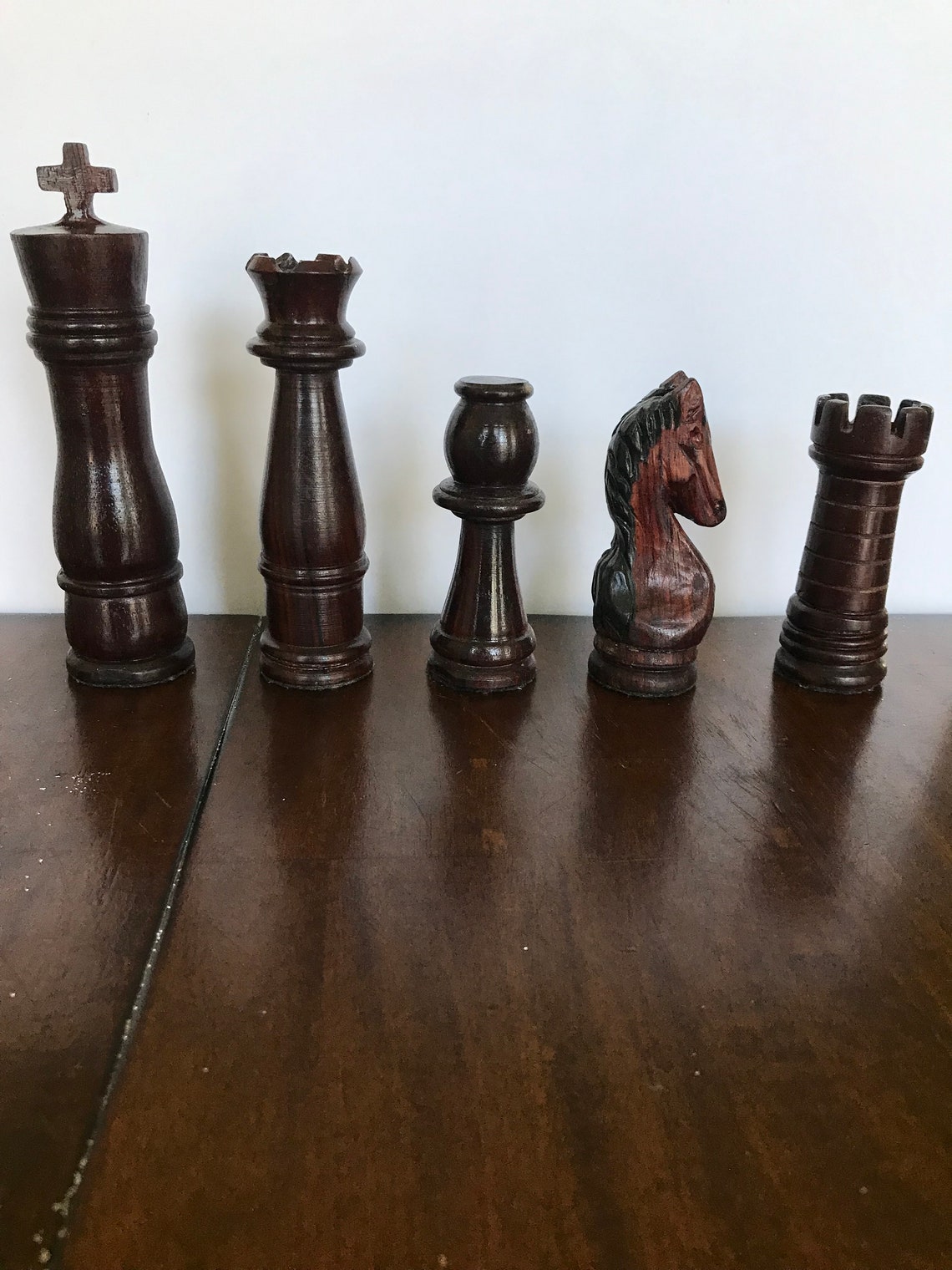 Exotic Wood Chess Set, Hand Turned Chess Pieces, One of a Kind Chess ...