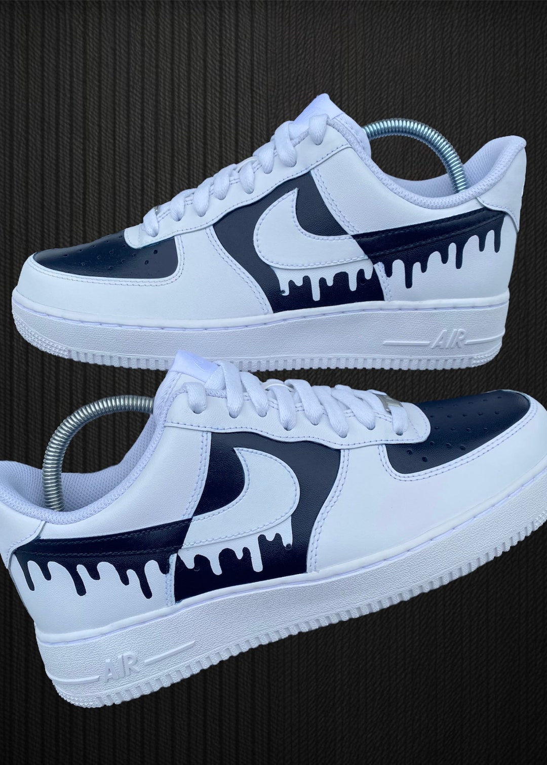 Custom Navy Drip Af1s - Etsy UK