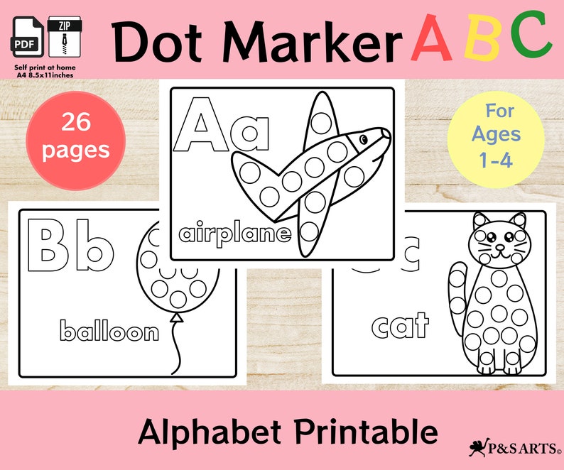 Dot Marker Printable, ABC Coloring Pages, Alphabet Preschool ...
