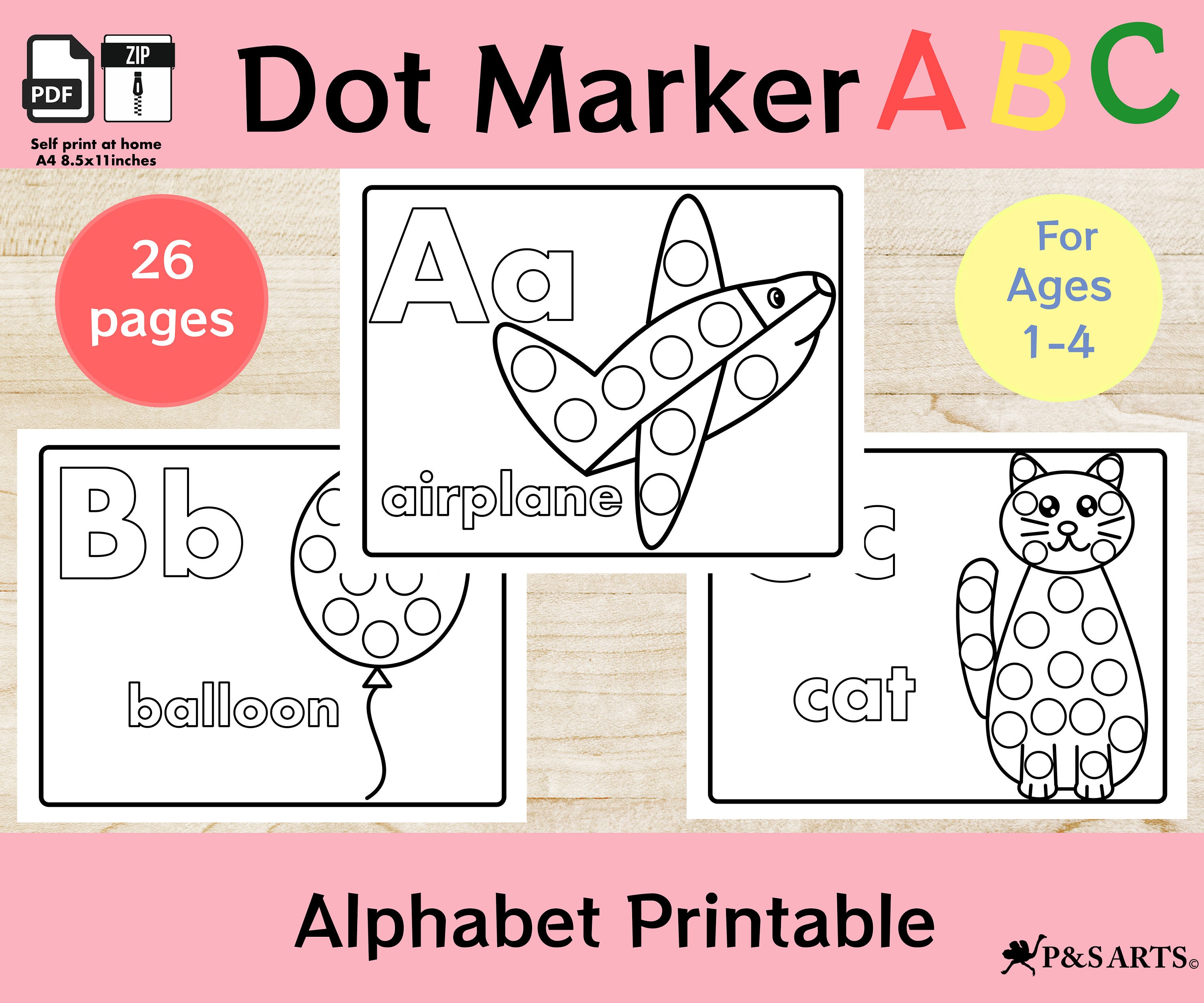 Dot Marker Printable, ABC Coloring Pages, Alphabet Preschool ...