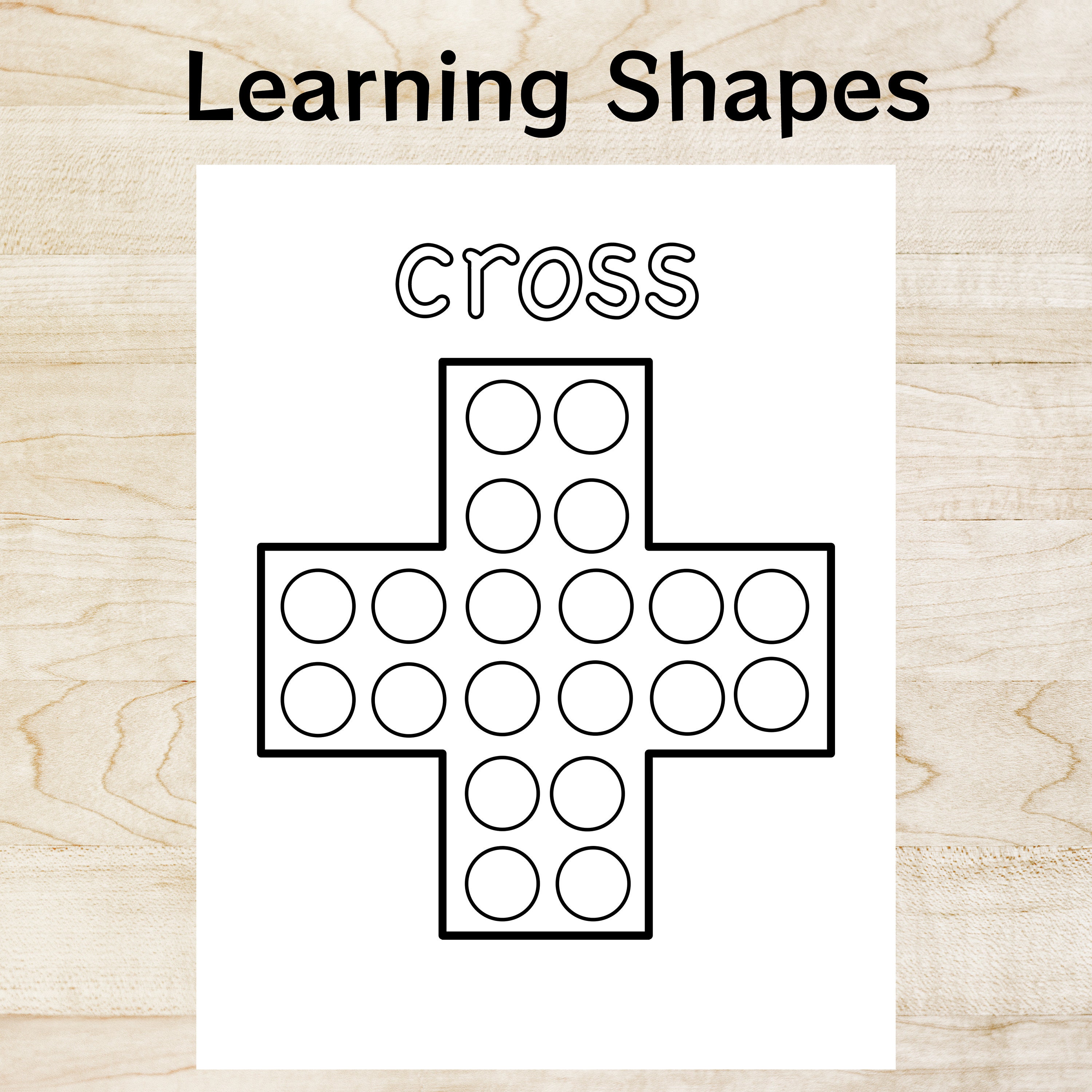 Learning Shapes, Do a Dot Printable for Kids, Shapes Dot Marker ...