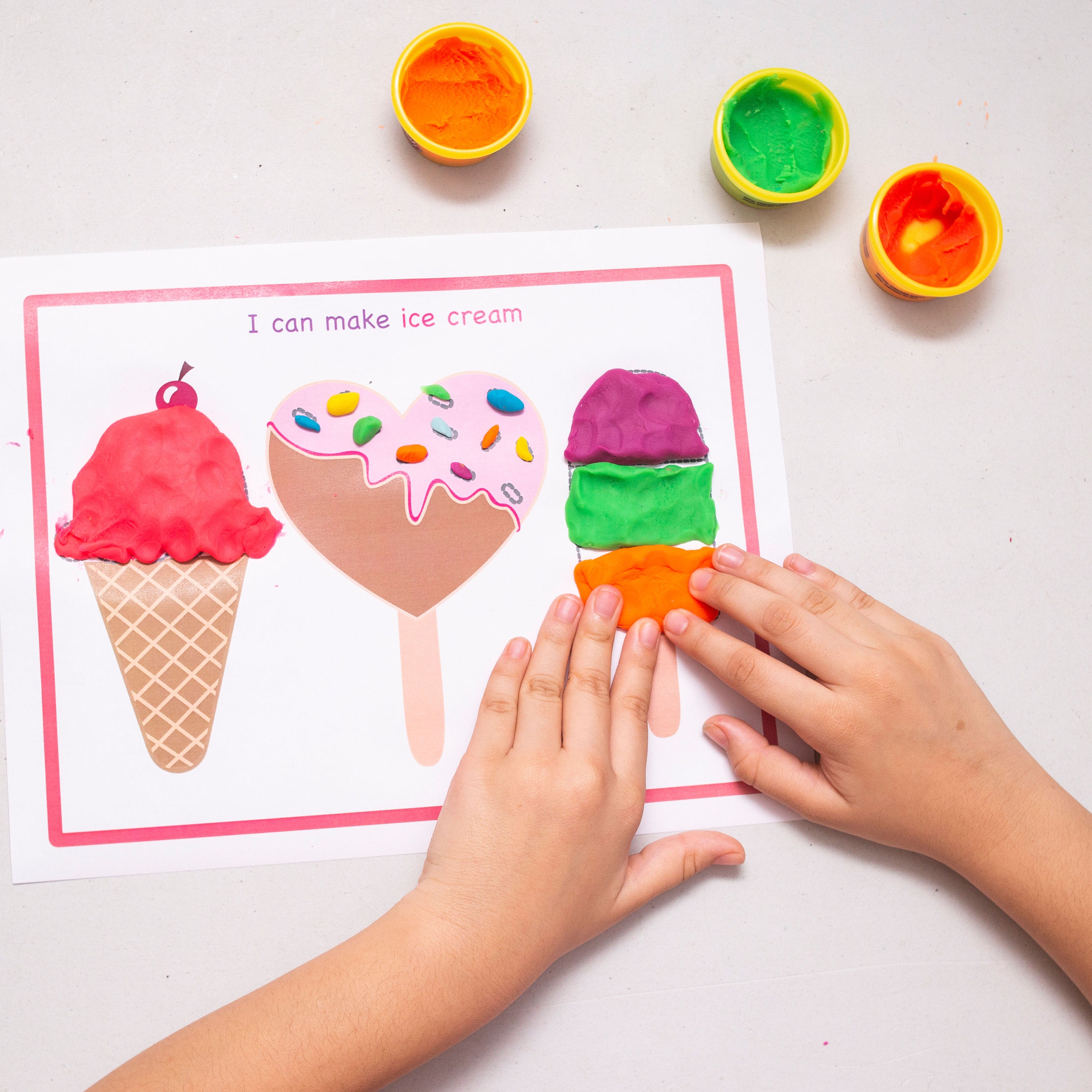 Play Dough Mats, Preschool Activity, Fun Printable for Kids and ...