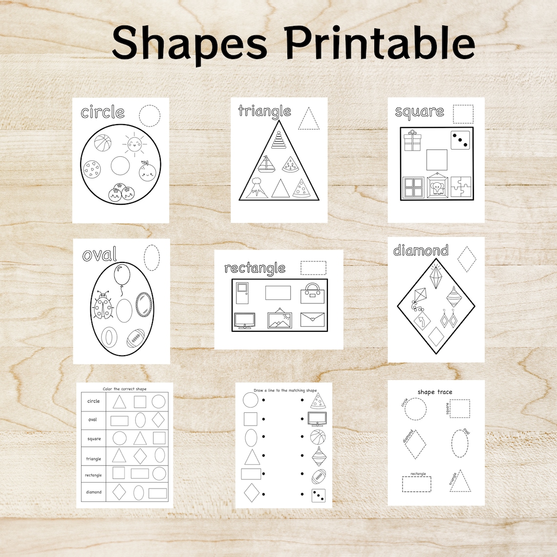 Learning Shapes, Coloring Shapes, Activities for Kids, Preschool Shapes ...