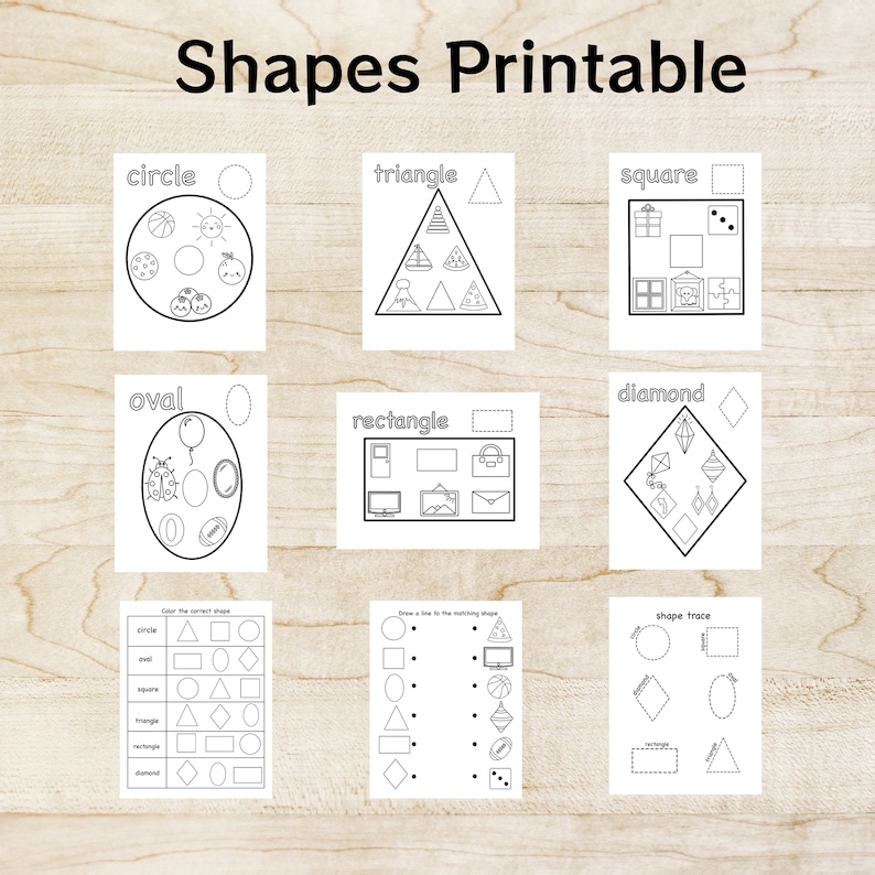 Learning Shapes, Coloring Shapes, Activities for Kids, Preschool Shapes ...