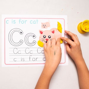Preschool Printable Alphabet Play Dough Mats. Activity for Toddlers and ...