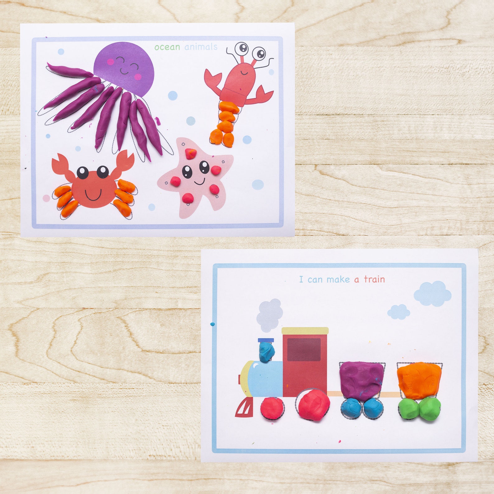 Play Dough Mats, Preschool Activity, Fun Printable for Kids and ...