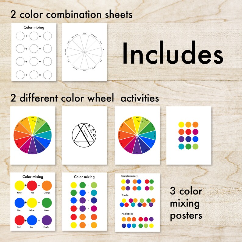 Color Wheel for Kids, Color Combinations Made Easy - Etsy