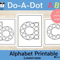Printable Letters Dot Mat, Fine Motor Skills Activity, Printable ...
